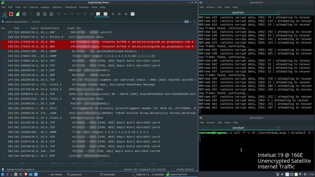 Intelsat 19 Unencrypted Satellite Internet Traffic Decoded With