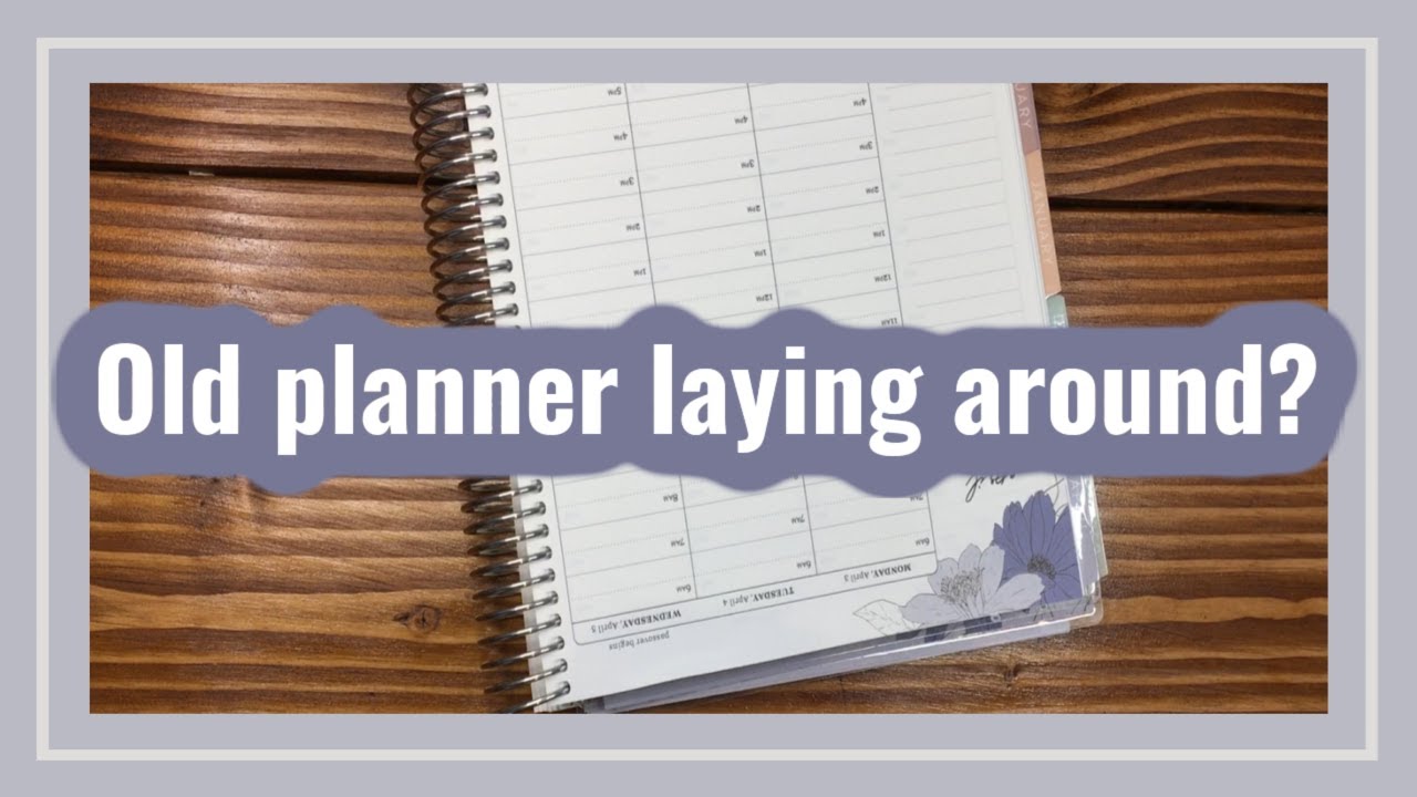 Let's redate an old planner and make it new again! Simple techniques ...