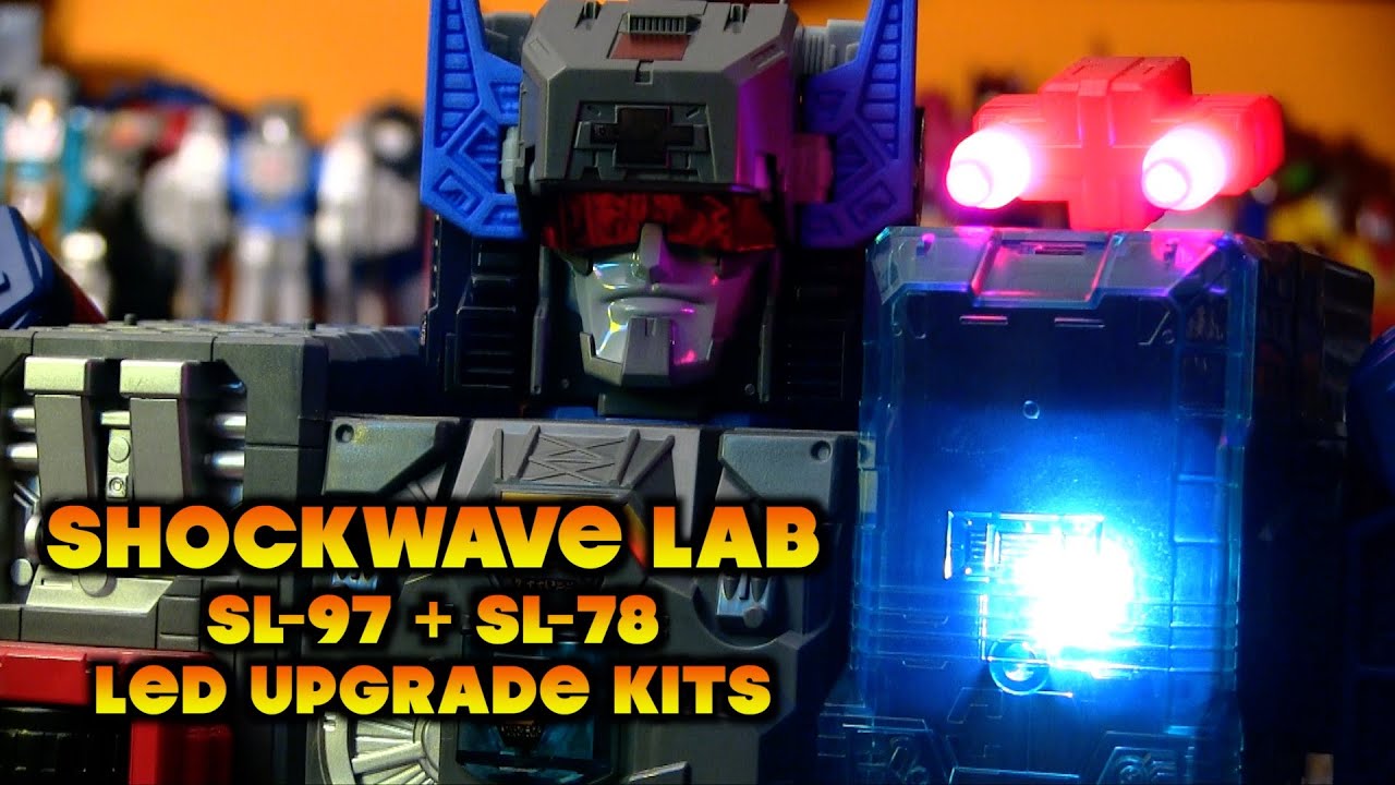 Titans Return Fortress Maximus Upgrade - Shockwave Lab SL-97 + SL-78 LED Upgrade Kits - YouTube
