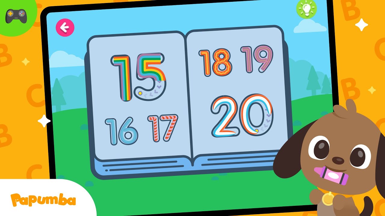 LEARN HOW TO TRACE THE NUMBERS: 16, 17, 18, 19, 20 🔢🎮 | Games to write ...