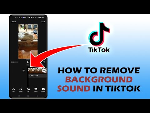 How To Remove Background Sound In Tiktok (QUICK AND EASY)