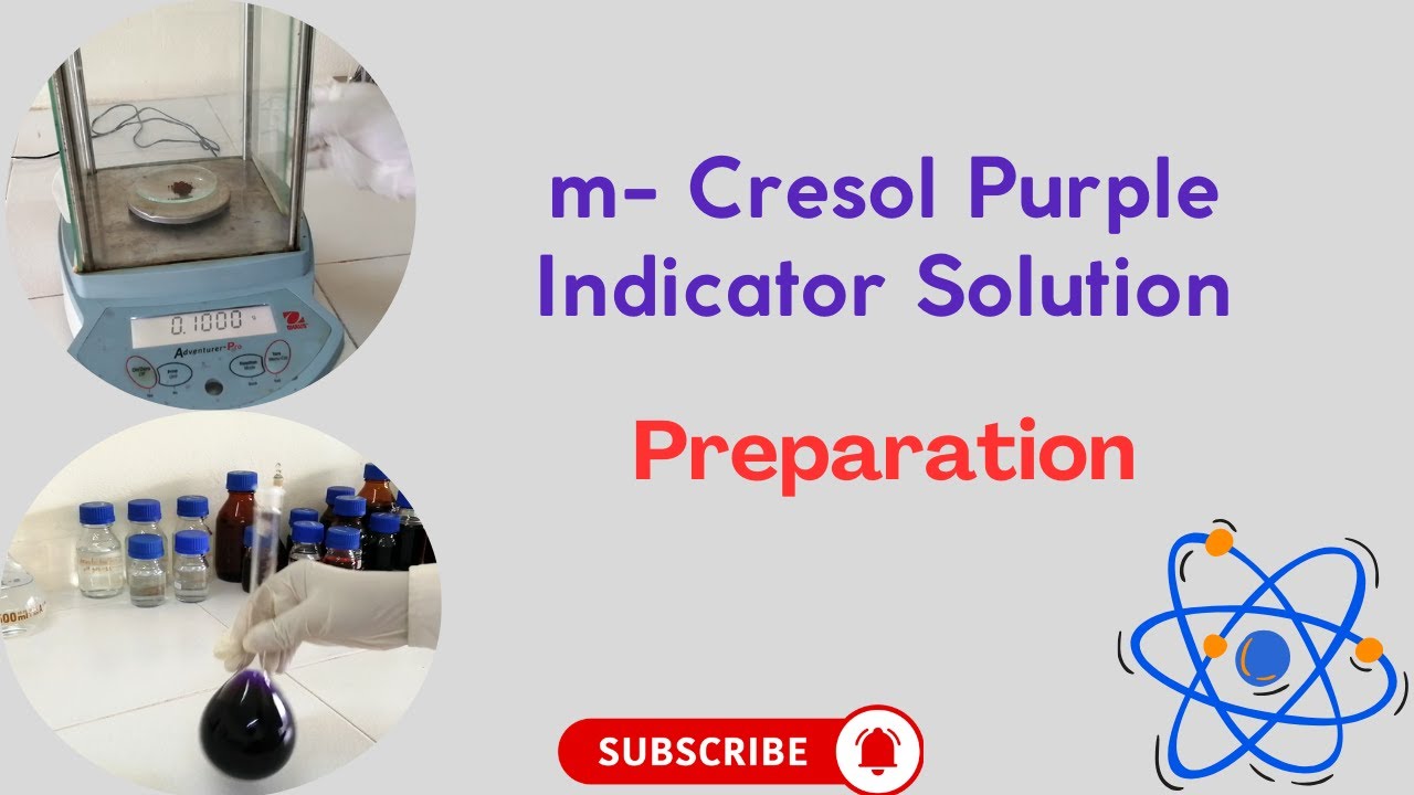 m- Cresol purple indicator solution (0.04% w/v) - Preparation - YouTube
