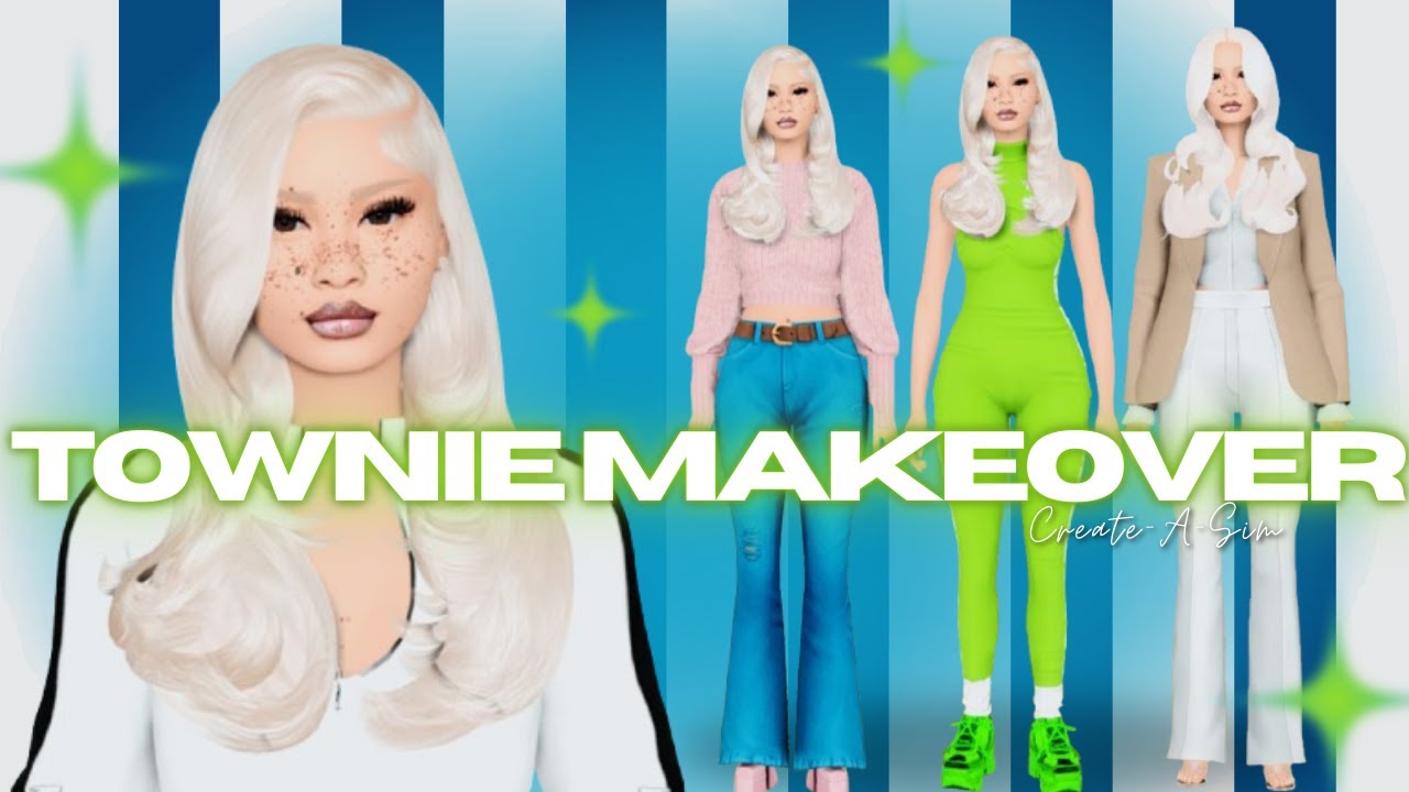 The Sims 4💕 | Random Townie Makeover #2 | Create a Sim - YouTube