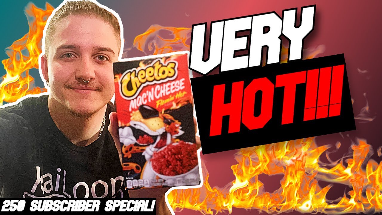 FLAMING HOT CHEETOS MAC N CHEESE CHALLENGE | 250 subscriber special ...