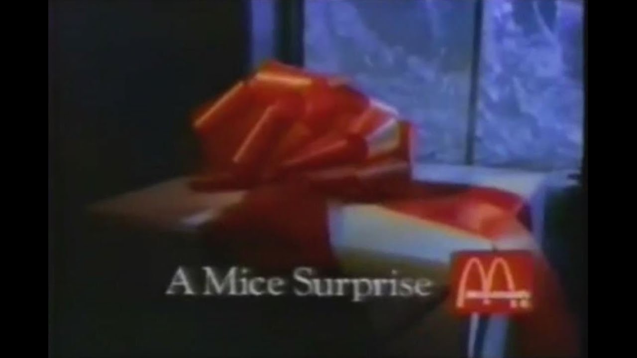 McDonalds A Mice Surprise Commercial - 1987 Holidays - YouTube