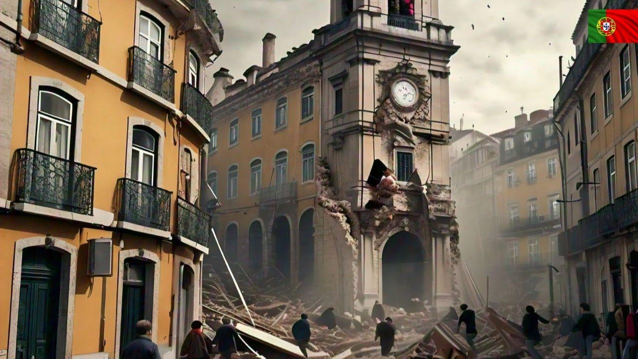 Portugal today! M5.4 earthquake hit Lisbon today - YouTube