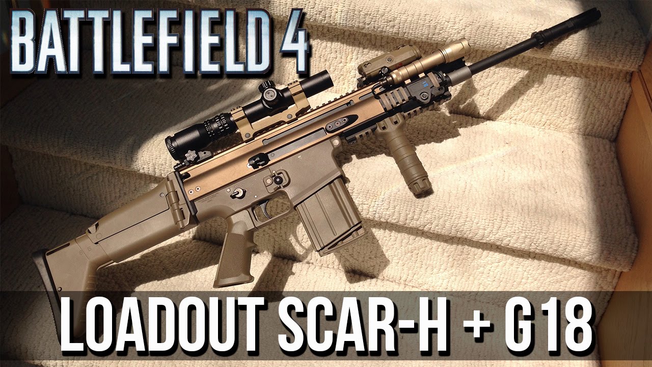 BF4 PS4 - Loadout com SCAR-H - Rasgando tudo de G18 !!! - YouTube