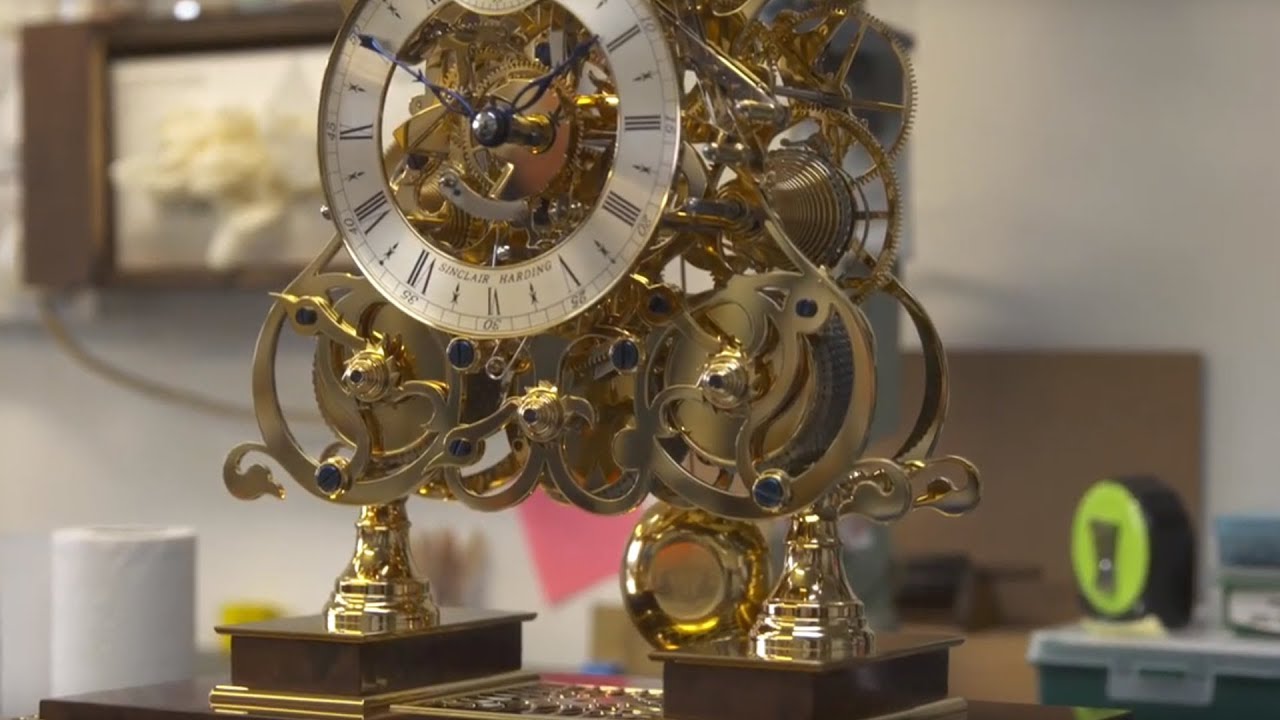 Precision parts all machined for this clock - incredible - YouTube