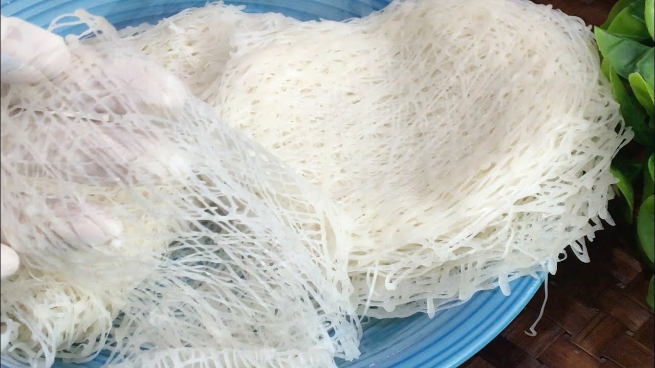 แป้งเน็ต | Net rice paper | by ครัวสุขใจ - YouTube
