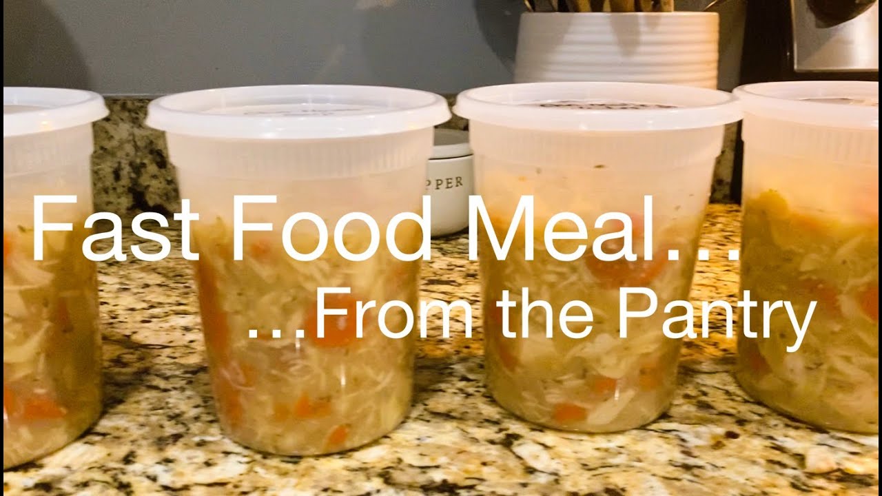 Fast Food from the Pantry?...Cook with me as I prepare a dinner using ...
