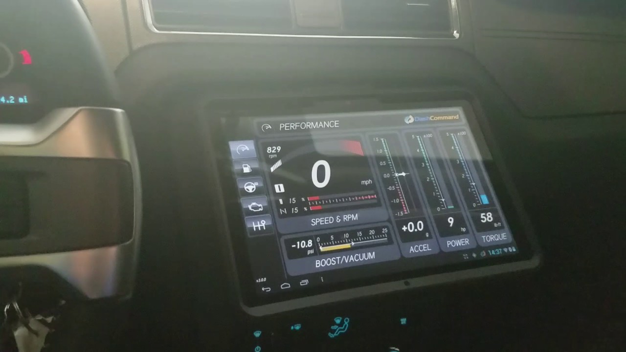 OBD2 DashCommand Test - YouTube