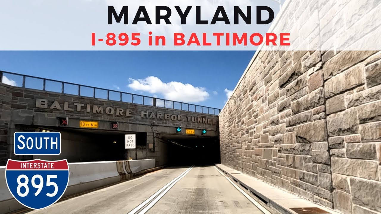 Driving Maryland - Interstate 895 South - Baltimore Harbor Tunnel ...