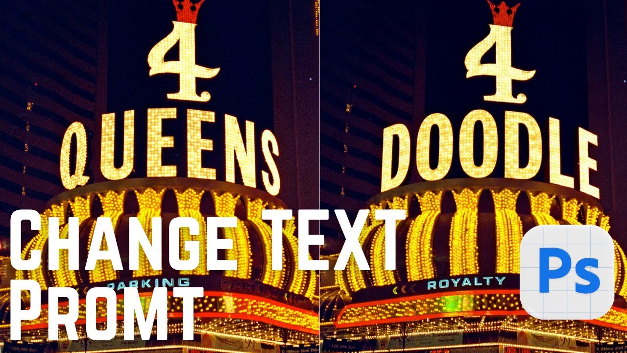 How to Change Text on an Image Using AI tool in Photoshop Beta - YouTube
