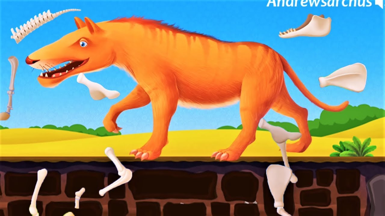 Ice Age Animal Digger - Play Animals Bone Assembly - Fun Puzzle Kids ...