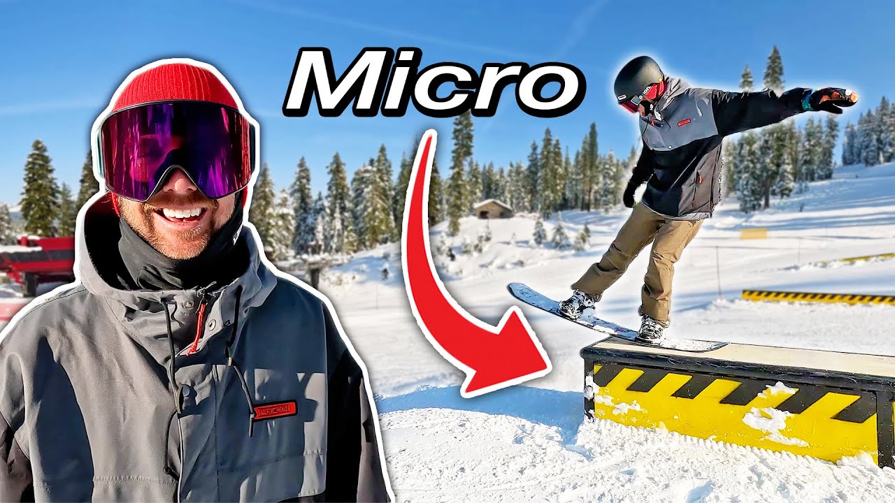 Try Easy Snowboard Tricks on these Micro Features - YouTube