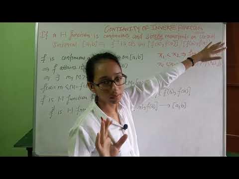 Continuity of Inverse Function | Inverse image of open set is open | Theorems on continuity ...