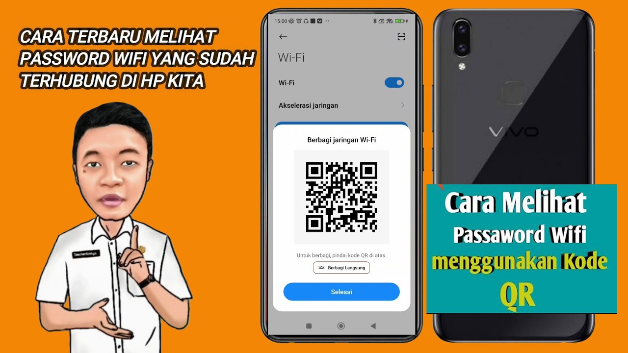 Cara Melihat Password WiFi Di HP Sendiri Melalui QR Code - YouTube