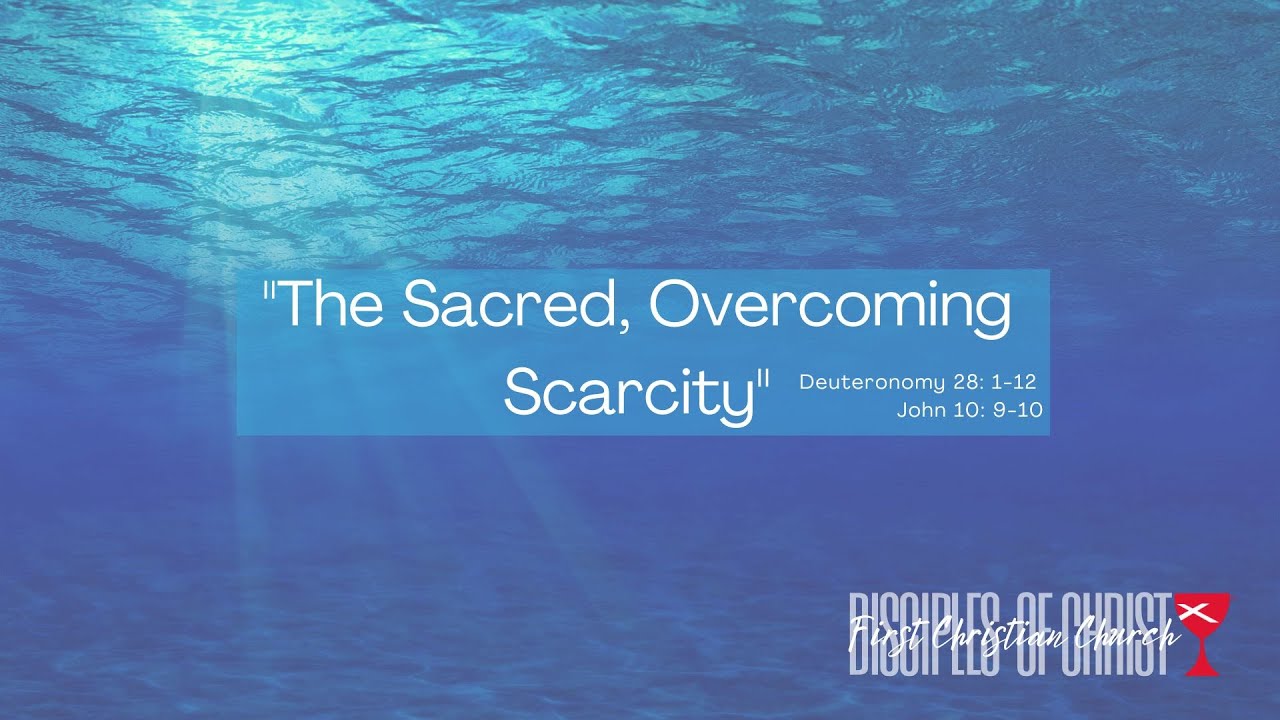 "The Sacred, Overcoming Scarcity" - YouTube