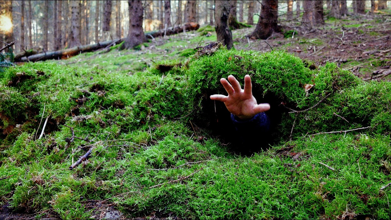 Bau eines UNDERGROUND Verstecks im Wald | Build Top Secret Shetler in a ...