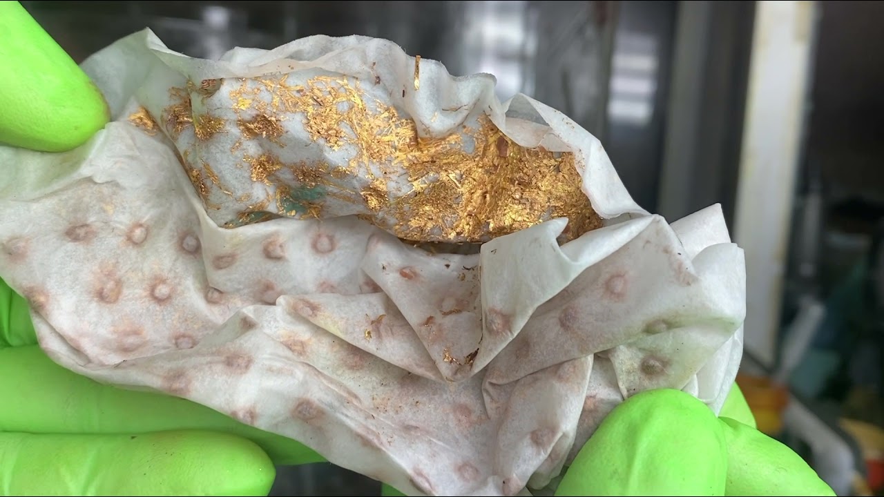 SIM card scrap gold recovery part 2 - YouTube