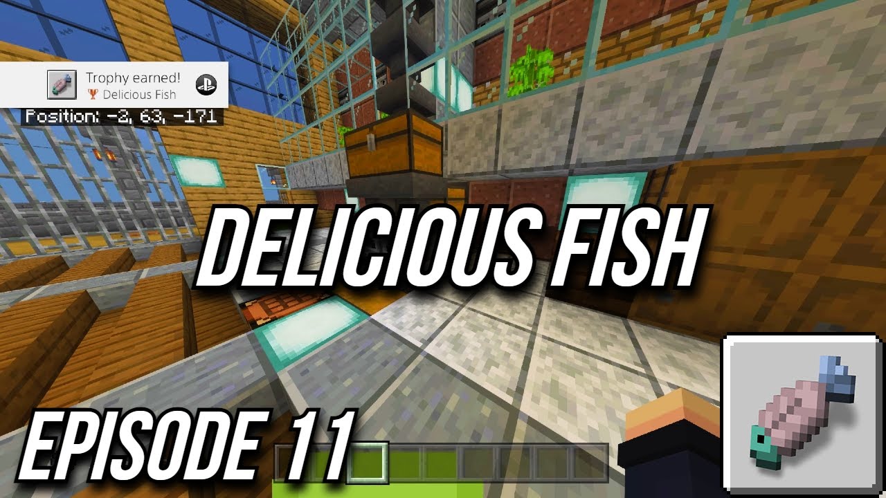 Minecraft - Delicious Fish - Achievement/Trophy Guide! - Episode 11 ...