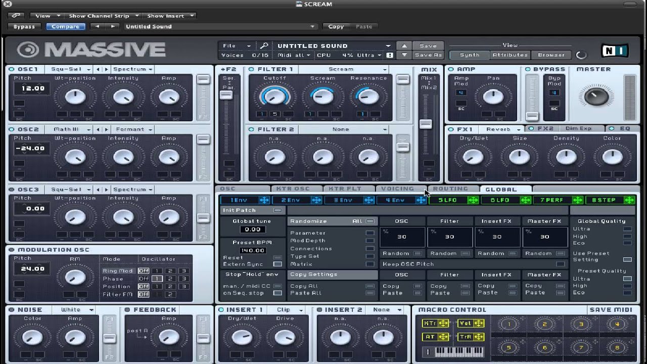 Massive Tutorial: Gritty Power Synth ft. Wow Filter - YouTube