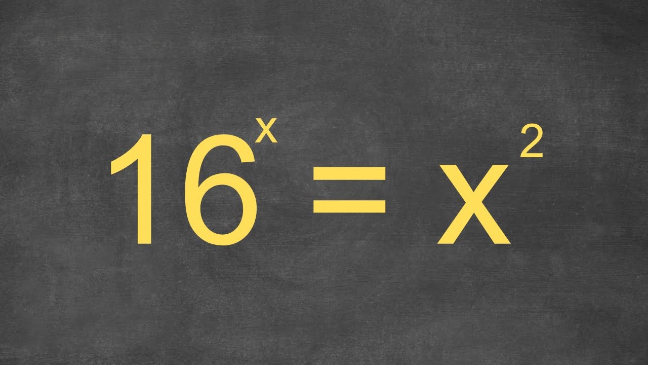 A Simple Problem Thats Not So Simple | A Nice Exponential Equation ...