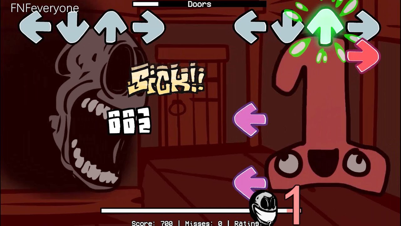 DOORS but Number Lore 1 sing it | FNF Rush x Halt Vs Number Lore 1 ...