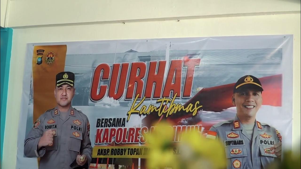 KUNJUNGAN KERJA KAPOLRES KARIMUN DI KEC. KUNDUR - YouTube