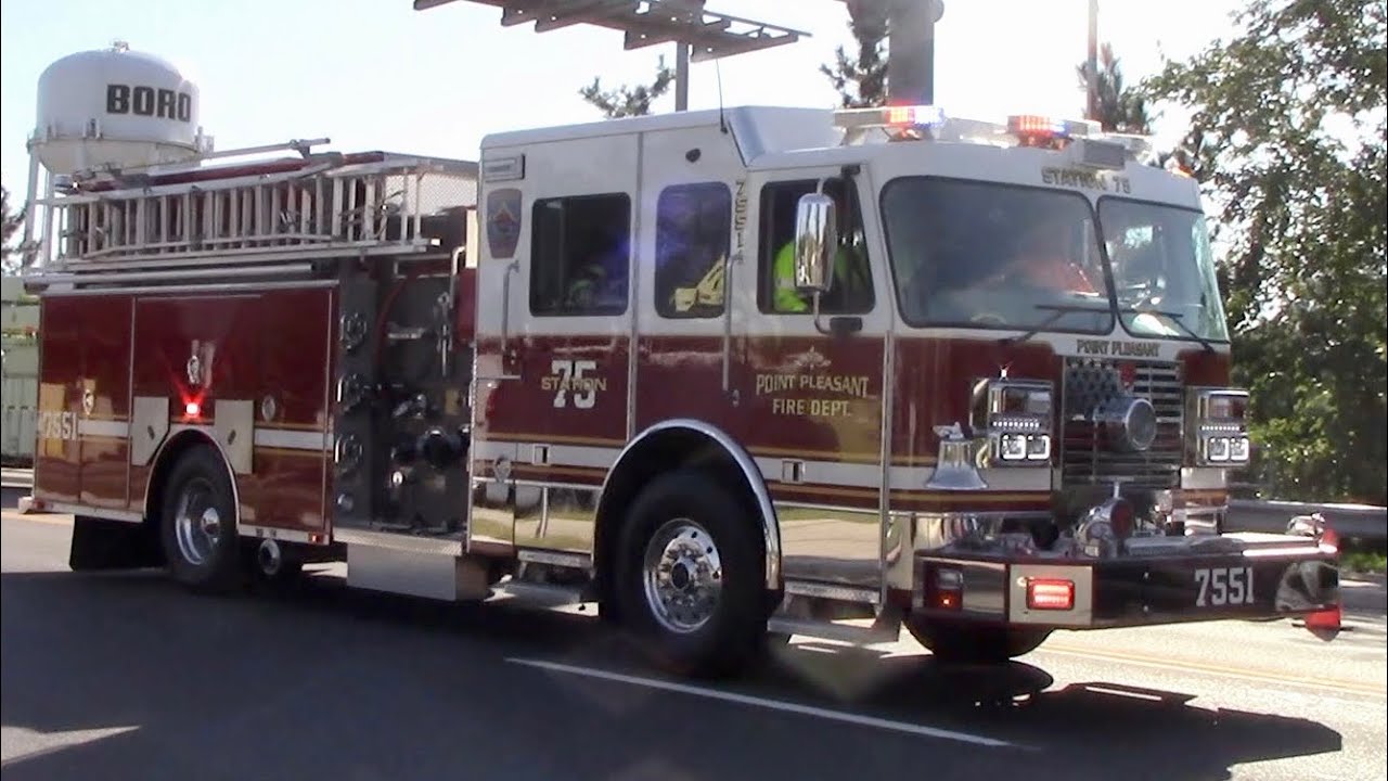Point Pleasant Fire Department NEW Engine 7551 Responding 9-27-21 - YouTube
