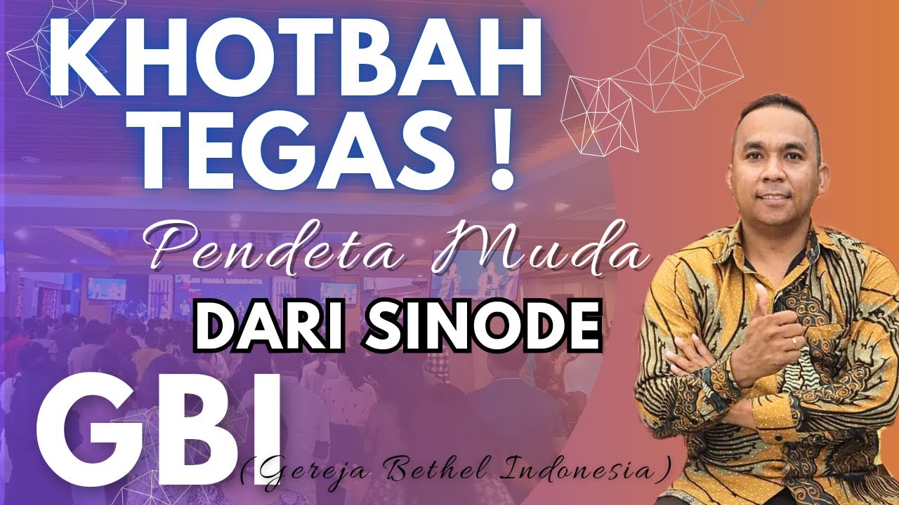 KHOTBAH TEGAS ! Pendeta muda dari Sinode GBI ini sangat memberkati ...