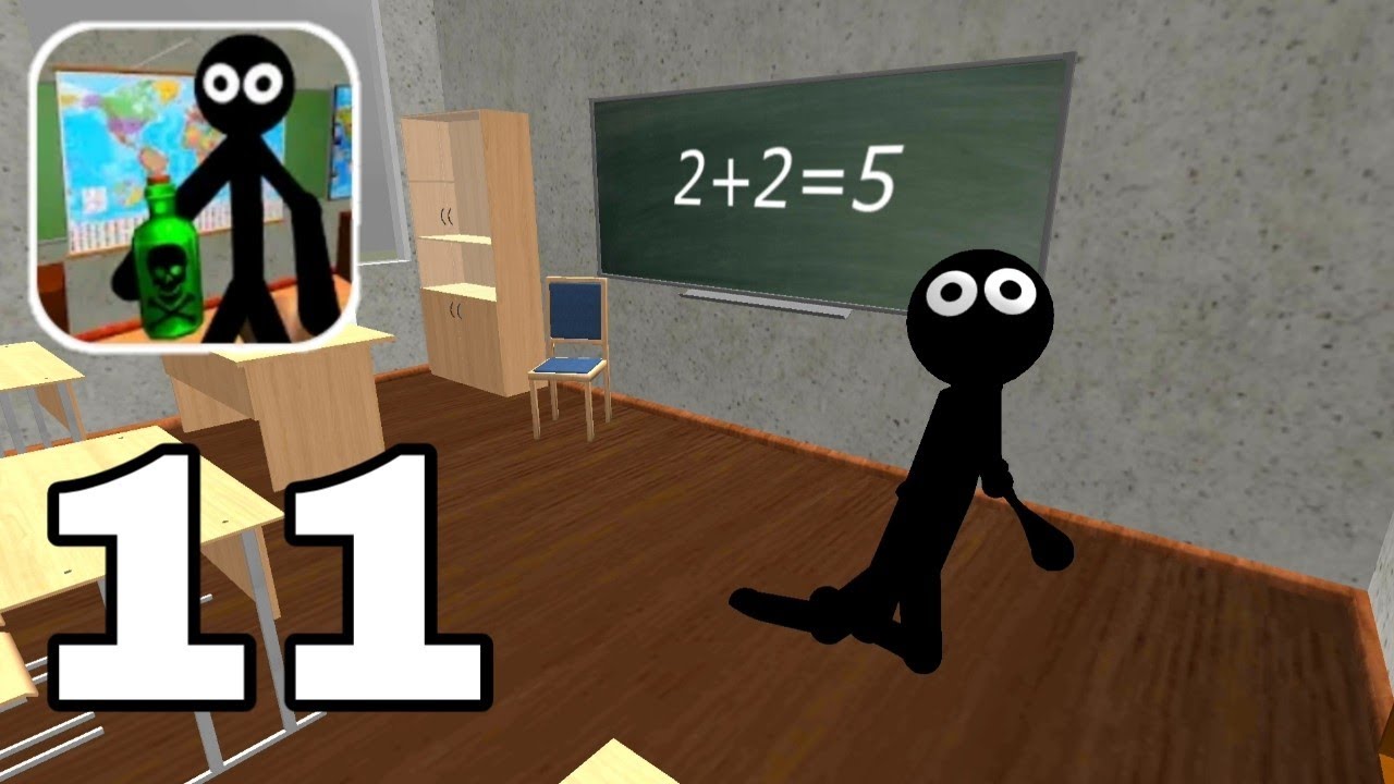 Stickman Teacher Neighbor School Escape 3D Gameplay Level 15 - YouTube