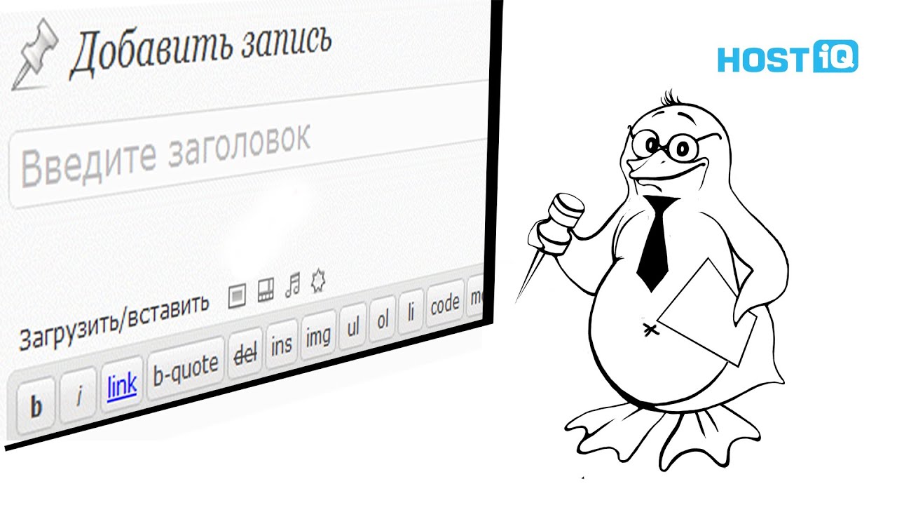 Как добавить запись в Wordpress Hostiq Youtube