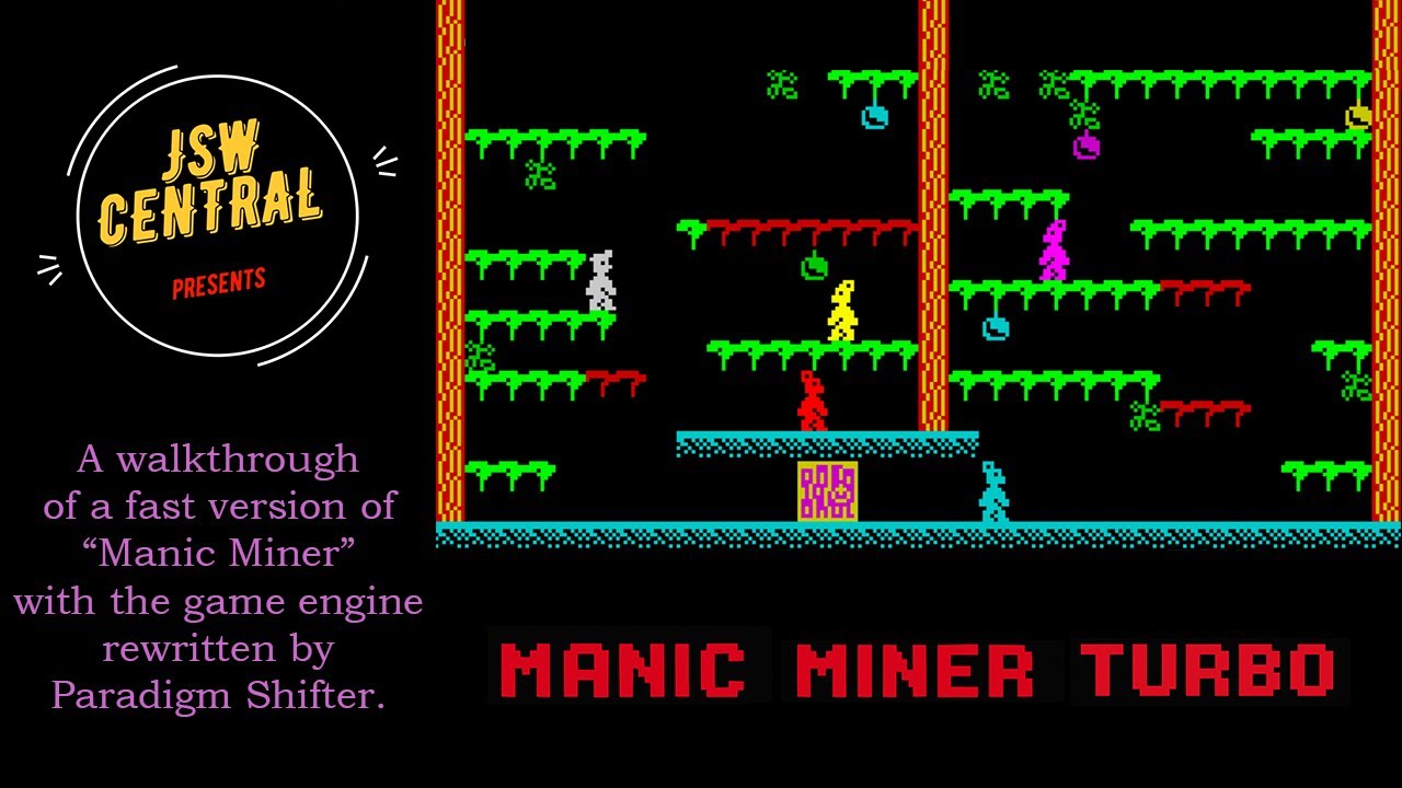 Manic Miner Turbo walkthrough | ZX Spectrum | JSWCL-196 - YouTube