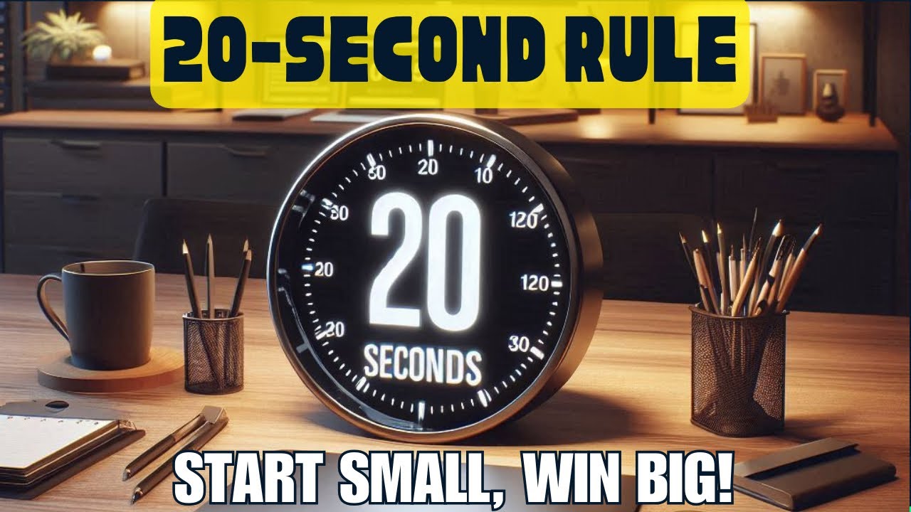 The Power of the 20-Second Rule: Building Better Habits! Small Changes ...