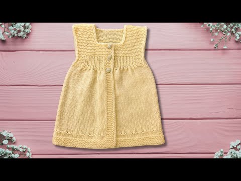 BÜZGÜLÜ KIZ BEBEK YELEĞİ(1-2 YAŞ) #babyknitting#easy