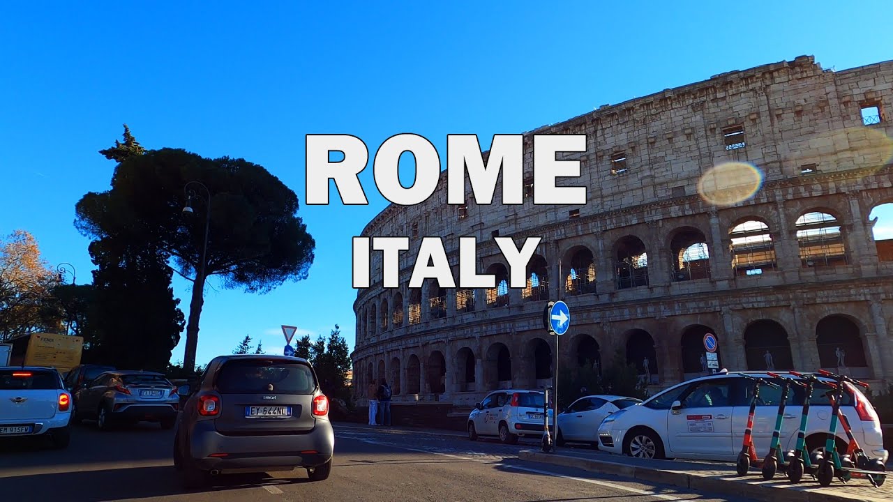 Rome, Italy - Driving Tour 4K - YouTube