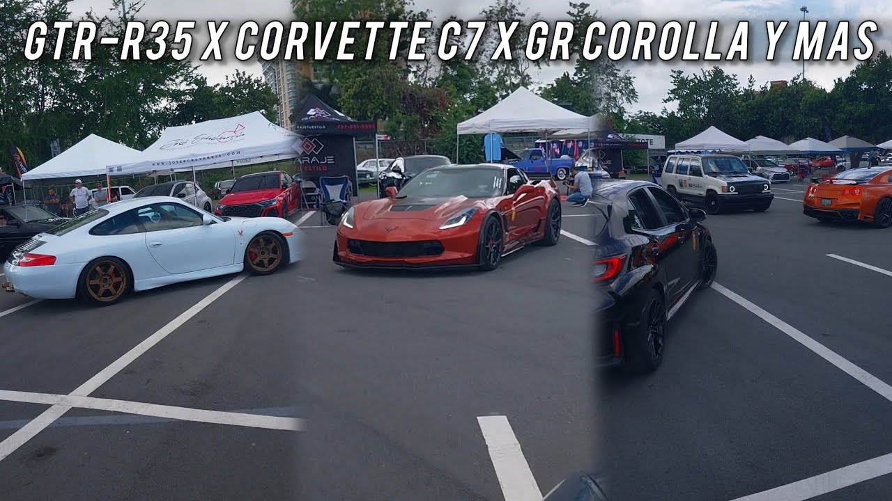 GTR-R35 x Corvette C7 X GR Corolla Y Mas en Puerto Rico - YouTube