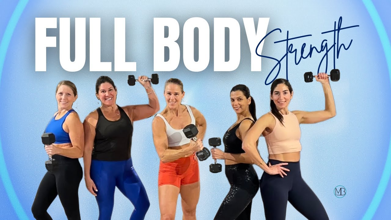 25 MIN Dumbbell Full Body Workout - No Repeat - YouTube