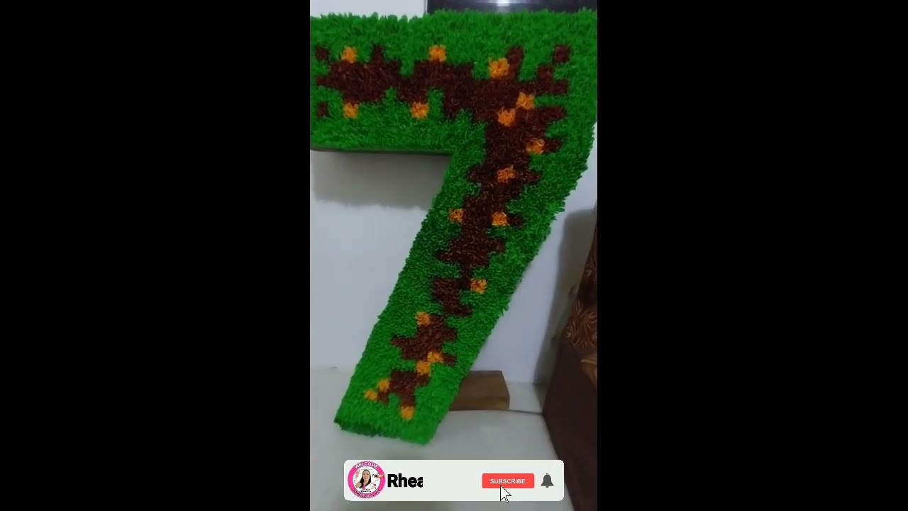 DIY Number 7 Standee (3×2 inches) # SHORTS | Rheavell AR - YouTube