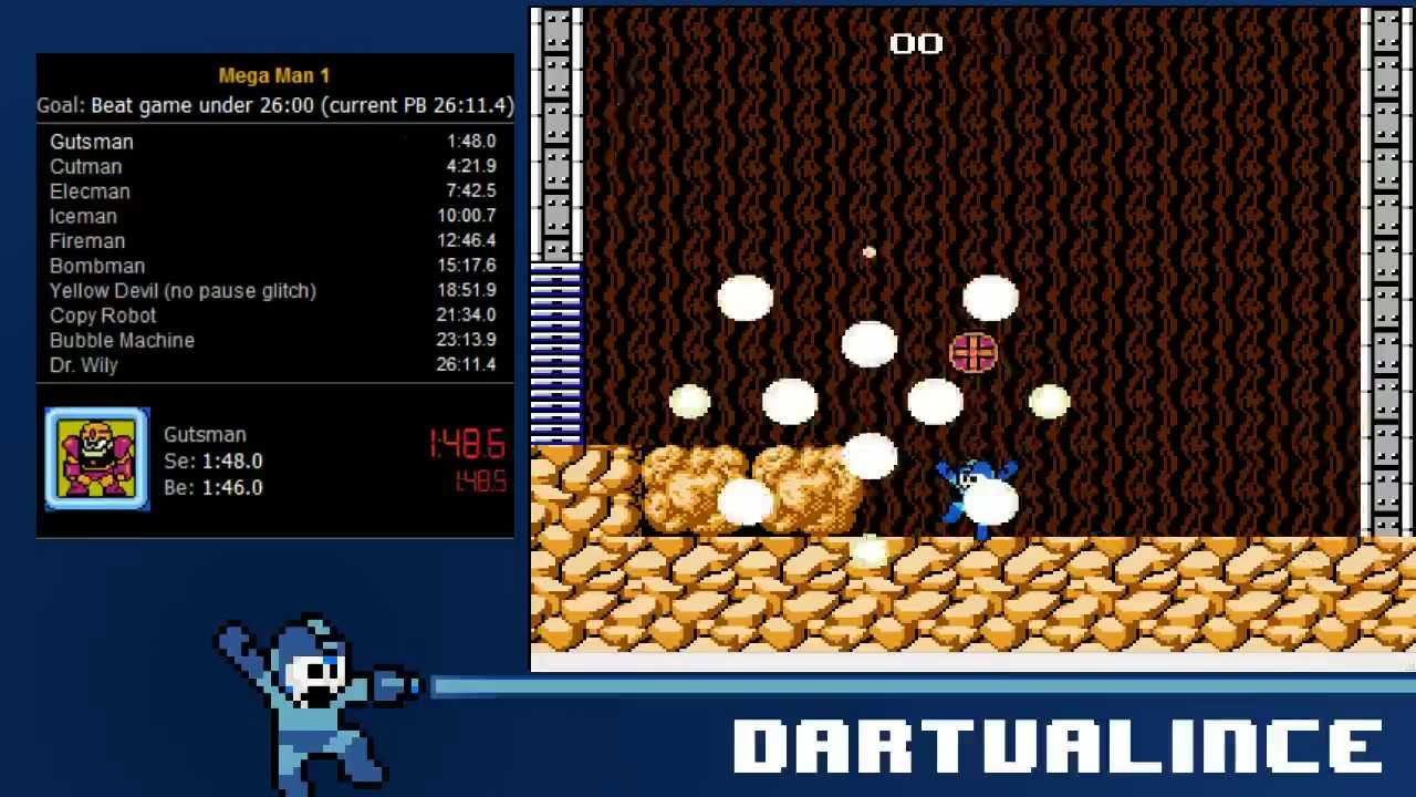 Mega Man 1 Speed Run - 25:31.7 - YouTube