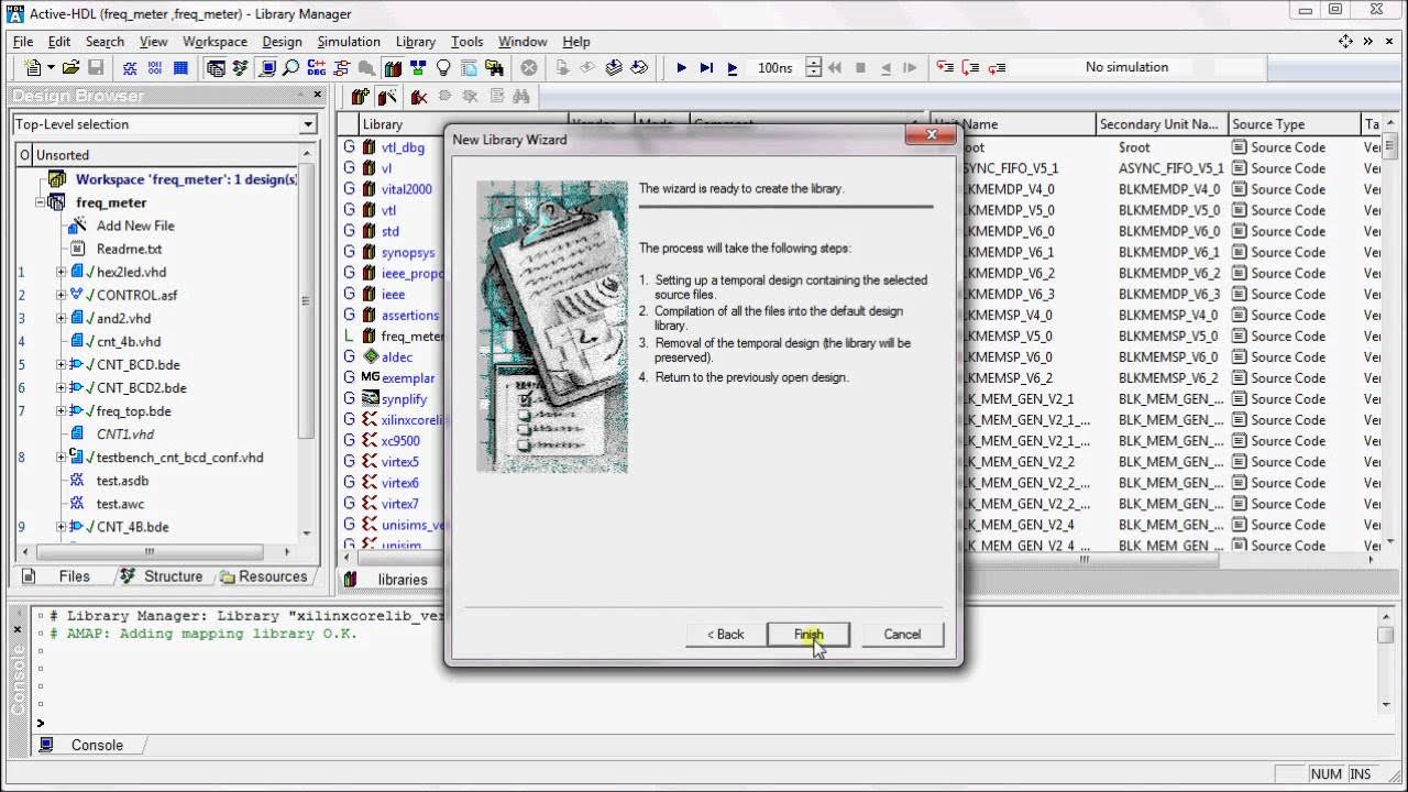 Active-HDL™ (v9.2) - 1.3 Basics: Library Manager - YouTube
