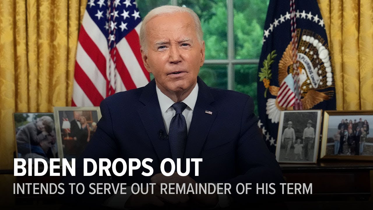President Biden drops out of 2024 presidential election - YouTube