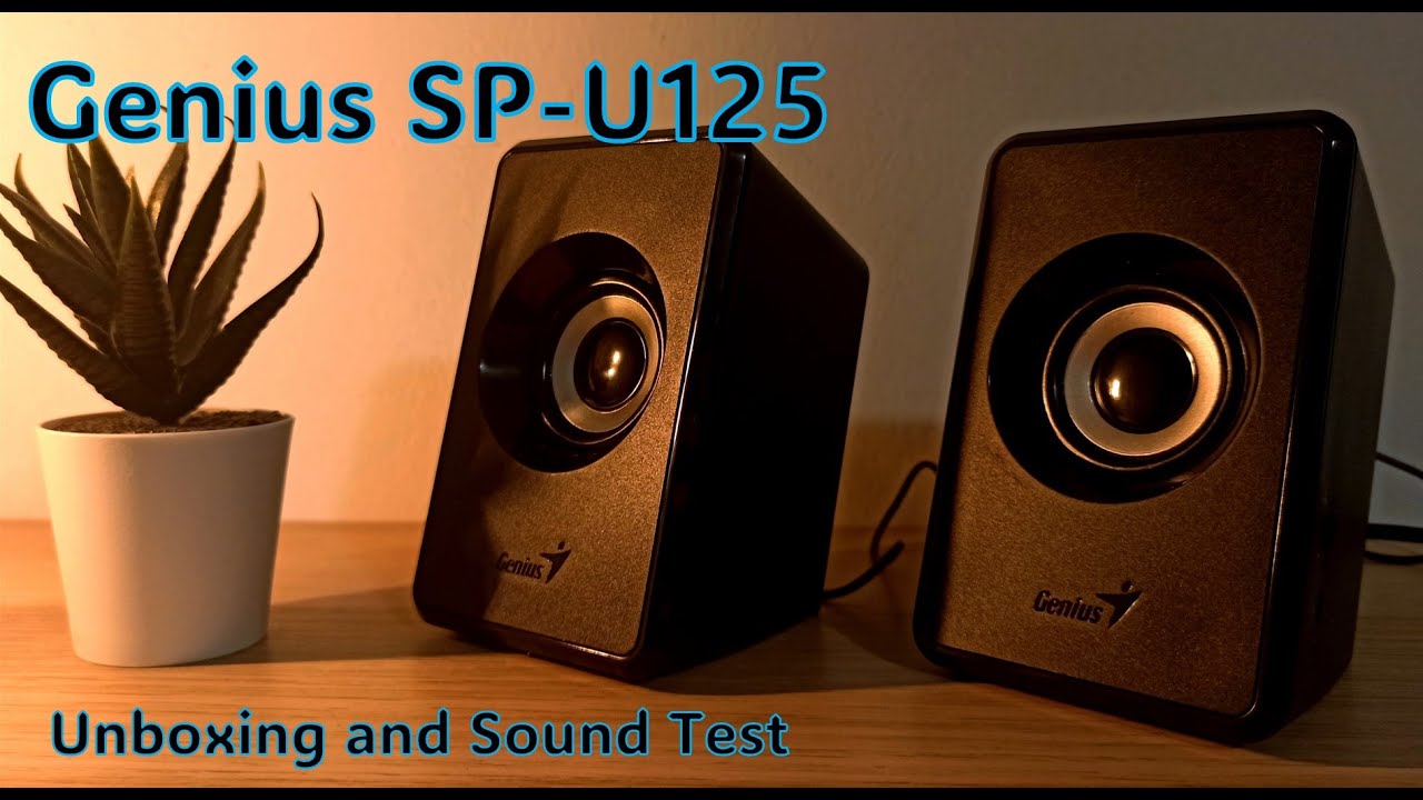 Genius SP-U125 unboxing and sound test - YouTube