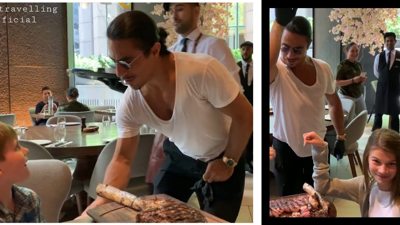 salt bae steak house 🏡 #trending #foodtravelling #nusrat #ytshorts ...