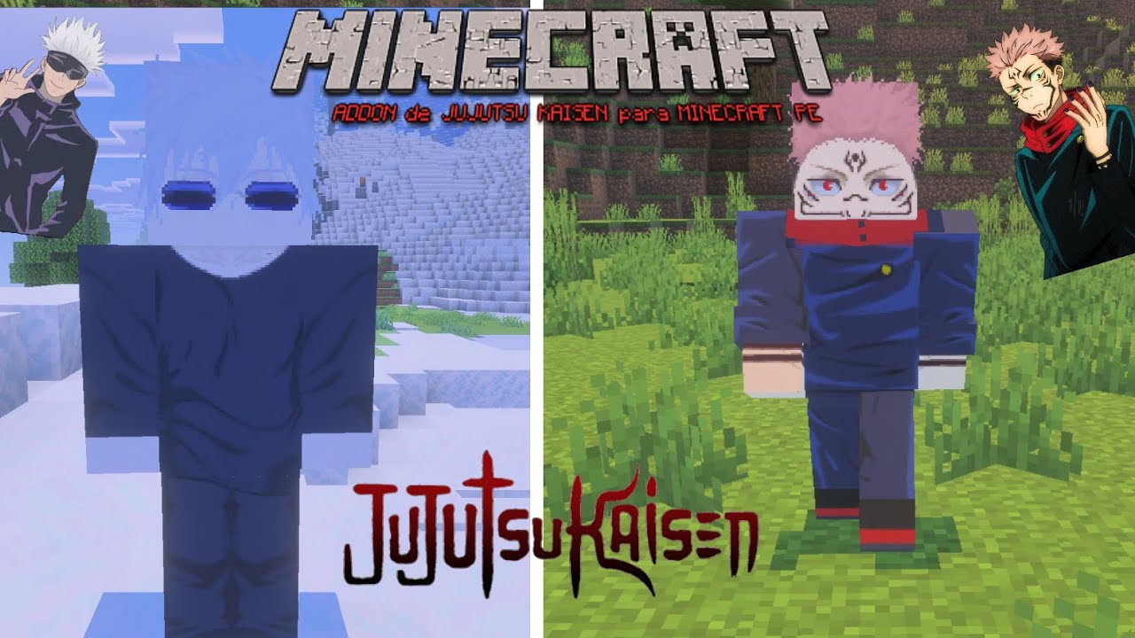 Atualizou! UMA DAS MELHORES ADDON de JUJUTSU KAISEN para MINECRAFT PE ...