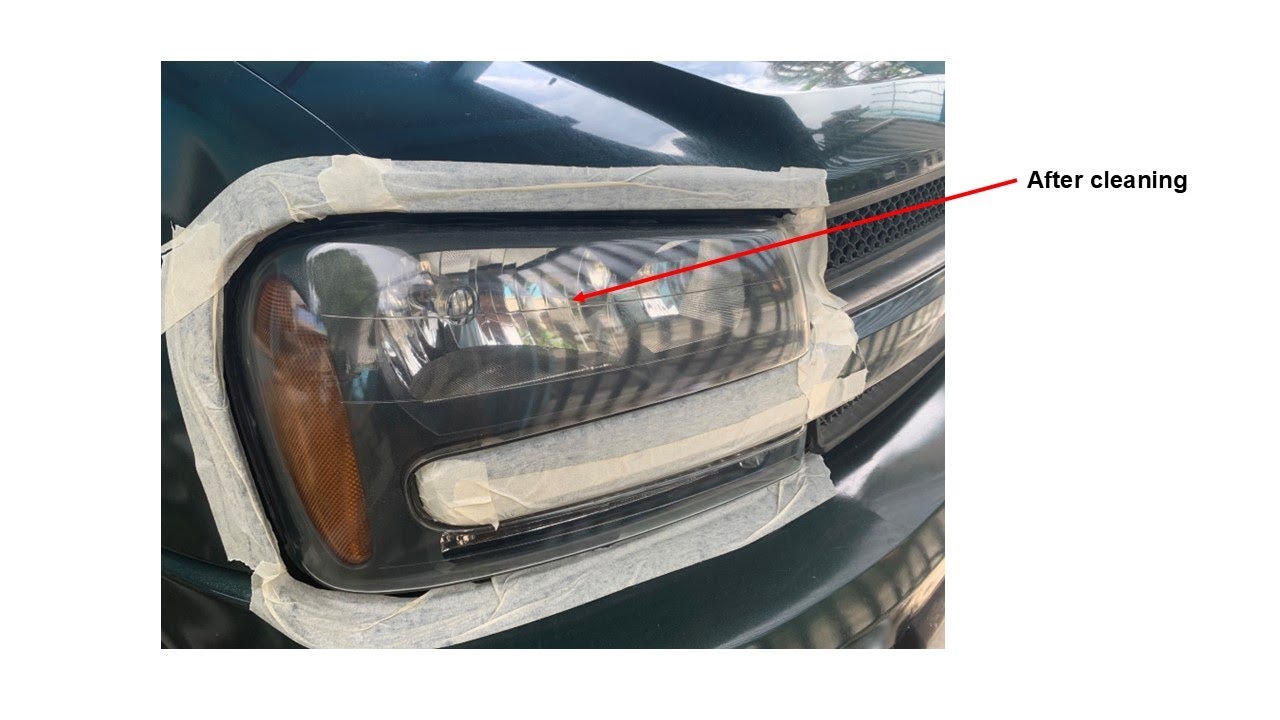 How to Clean Car Headlight lenses. - YouTube