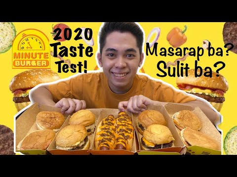 MINUTE BURGER MUKBANG! SULIT TIPID BUDGET Philippines - YouTube