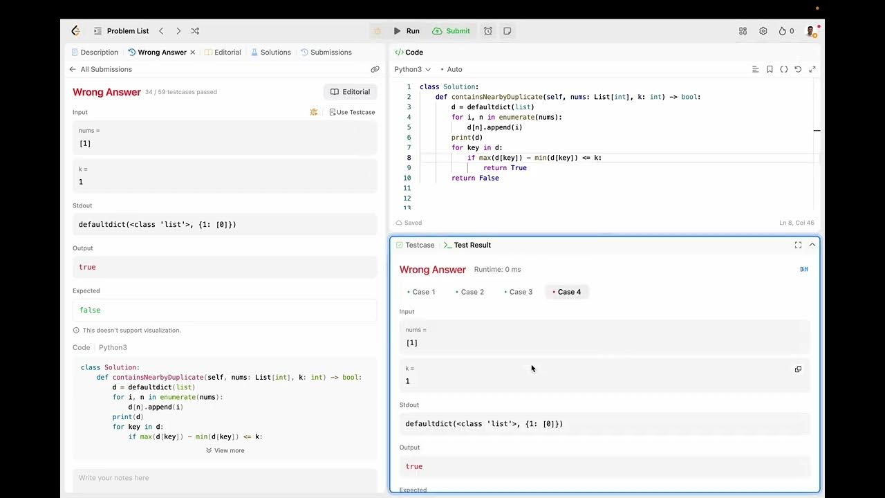 Contains Duplicate II - YouTube
