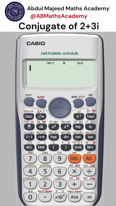 Conjugate of complex numbers in calculator #calculator #shorts # ...